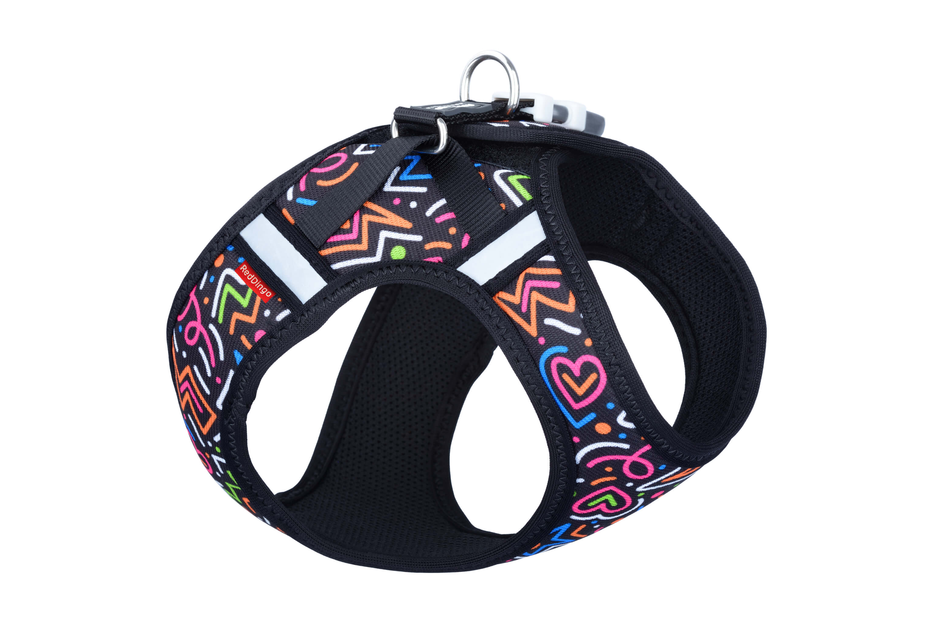 Red Dingo Squiggle Dog Harness | Meelo Pets